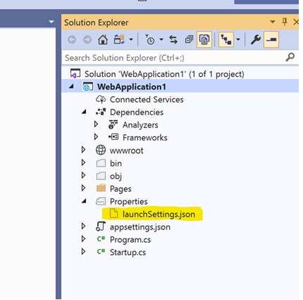launchsettings.json should be editable in VS · Issue #12841 · dotnet/aspnetcore · GitHub