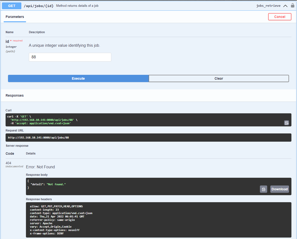 Finish the job from CLI · Issue #4577 · cvat-ai/cvat · GitHub