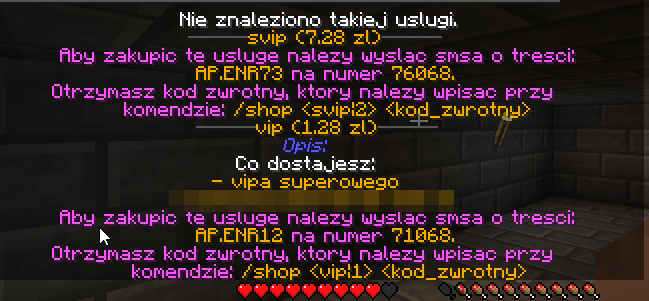 GitHub - smietanka/CmdShop: Minecraft plugin with sms shop.