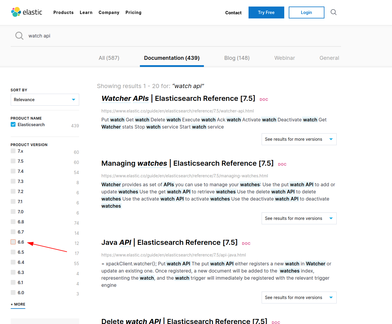 Difficult to find older versions of documentation · Issue #1536 · elastic/docs · GitHub