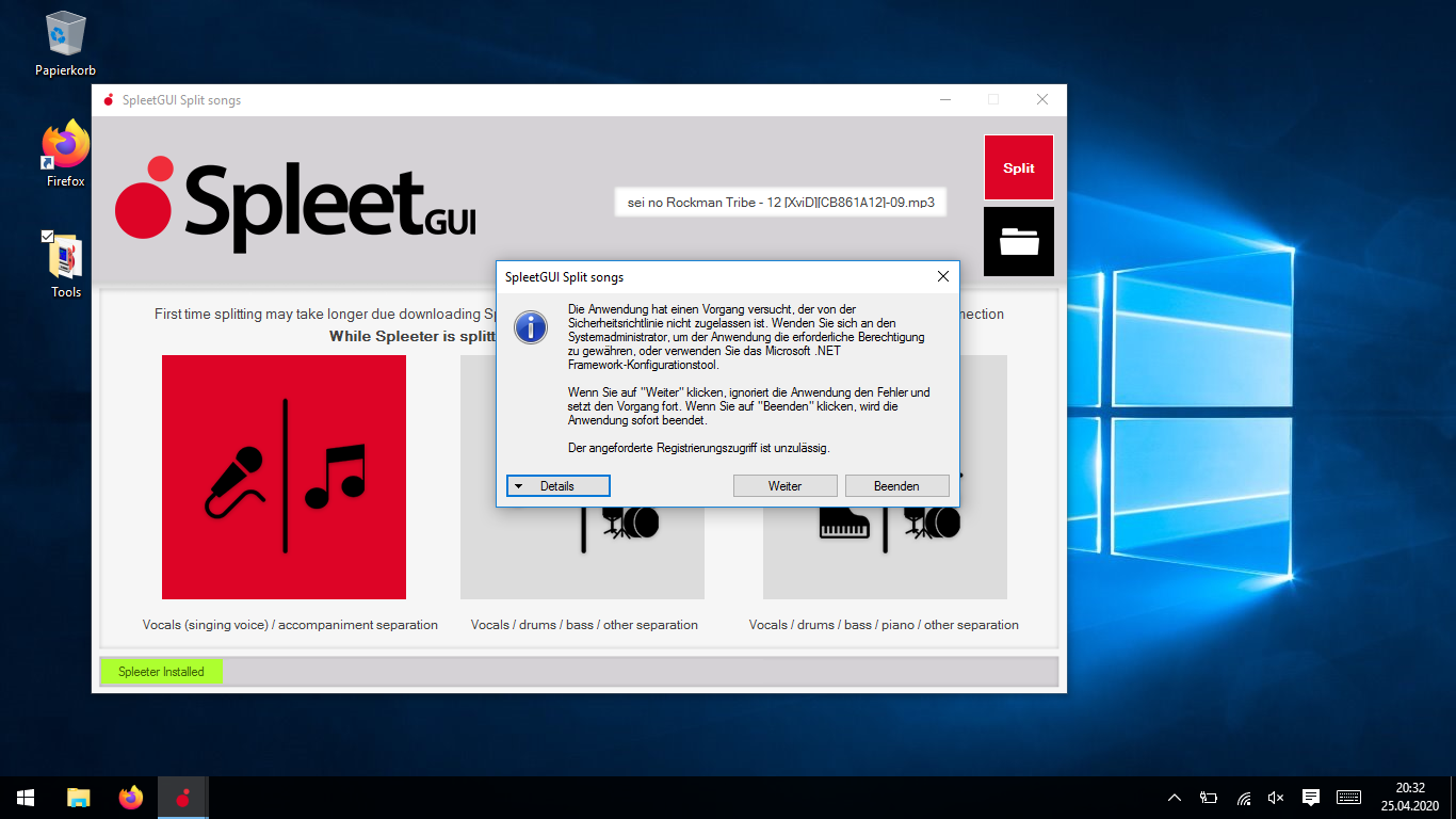 [Bug] name your bug · Issue #344 · deezer/spleeter · GitHub