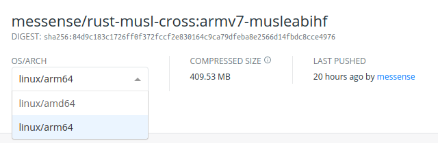 messense/rust-musl-cross:armv7-musleabihf issue · dani-garcia vaultwarden · Discussion #1621 ...