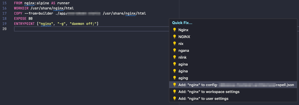 Fix Nginx Software Term · Issue 1784 · Streetsidesoftwarecspell Dicts · Github