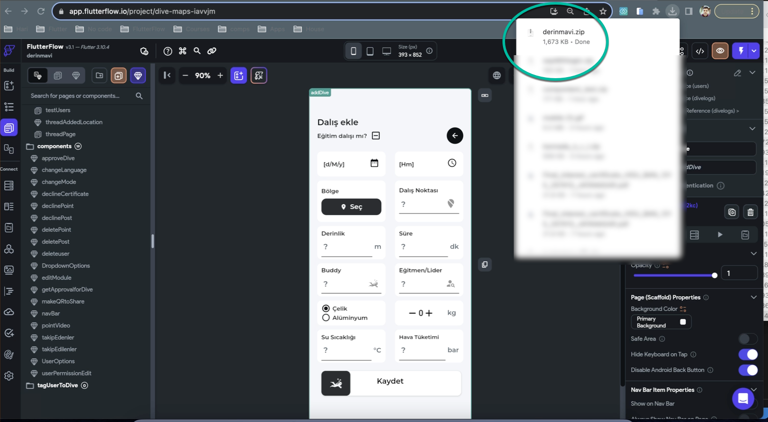 I cant download my code project · Issue #1419 · FlutterFlow/flutterflow ...