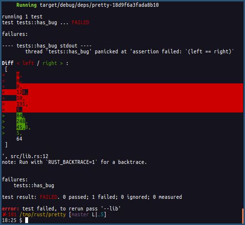Incorrect diff value placement · Issue #12 · rust-pretty-assertions/rust-pretty-assertions · GitHub