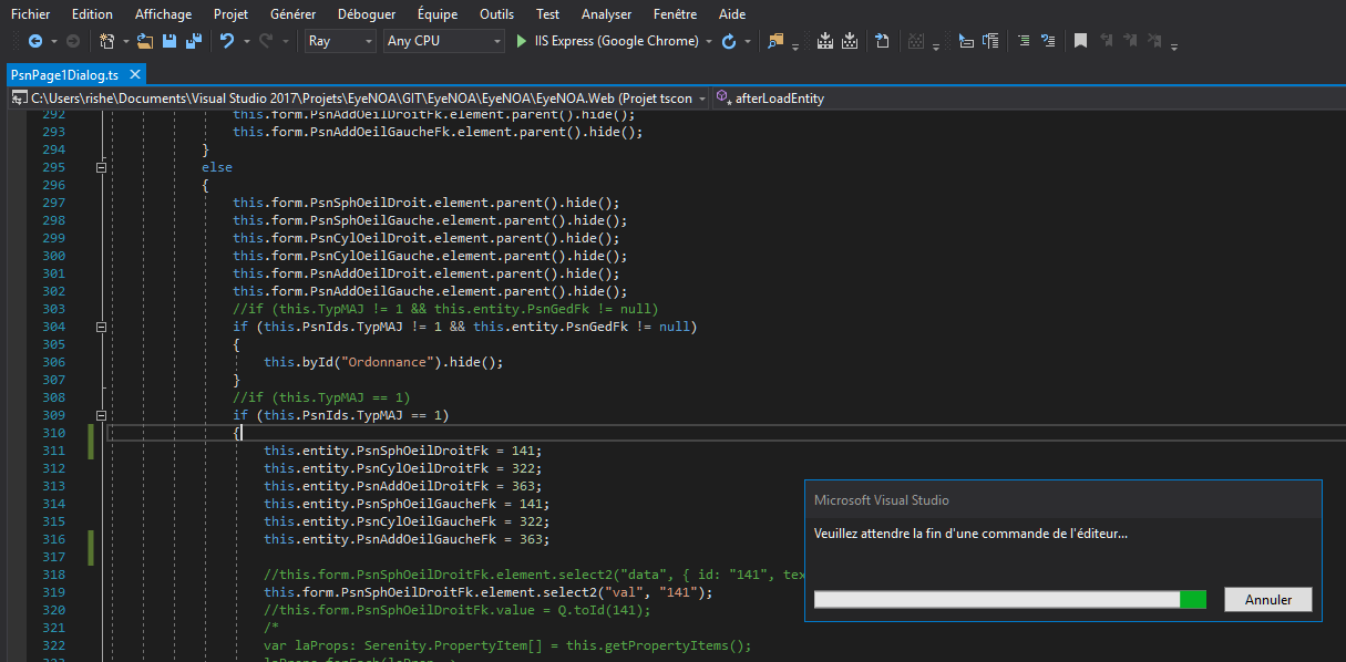 Incredible waiting time when typing TypeScript code in Visual Studio · Issue #29024 · microsoft ...