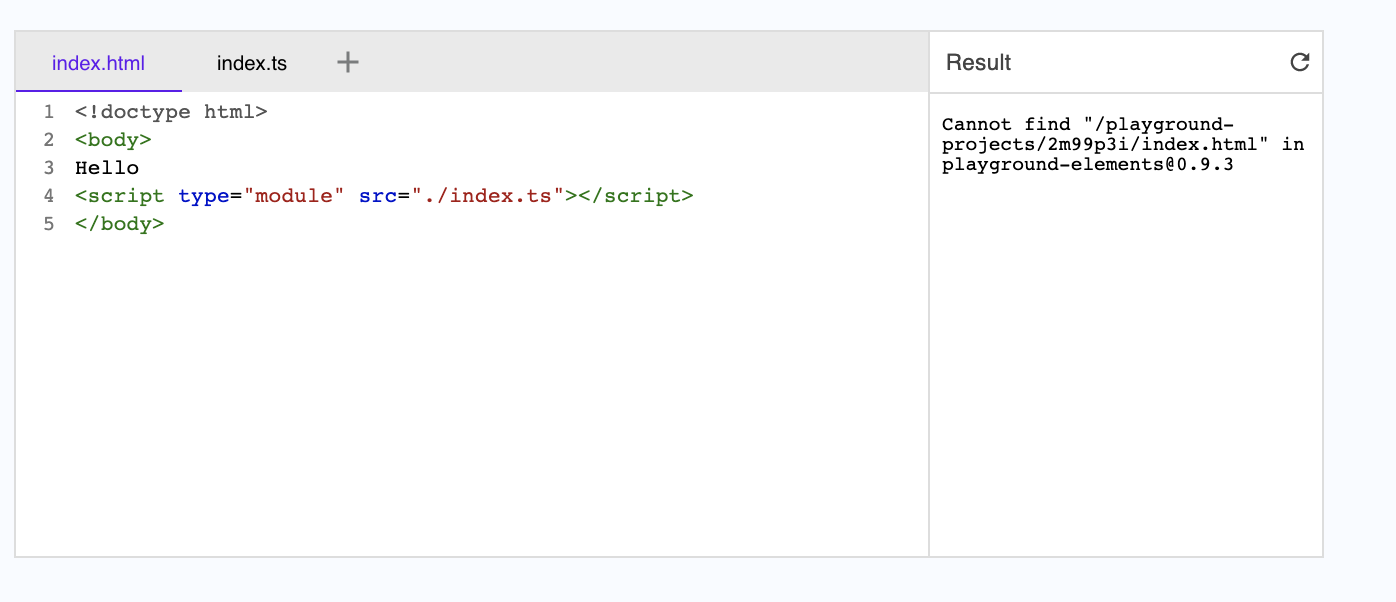 When running playground-elements/configurator locally playground-preview is unable to resolve ...
