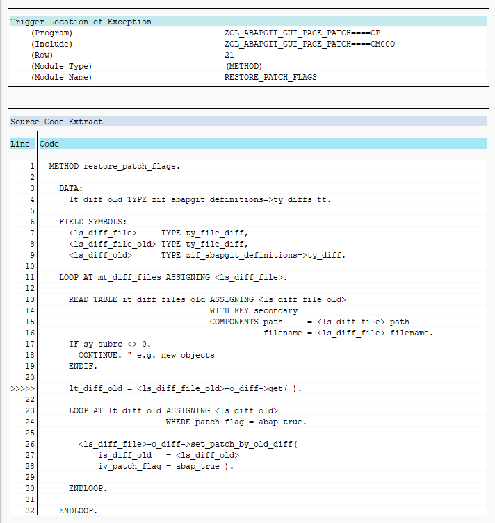 Diff/Patch: CDS-View incorrectly marked as binary · Issue #5057 · abapGit/abapGit · GitHub