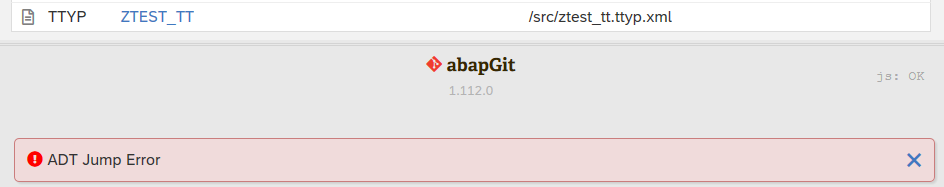 Ttyp Adt Jump Failed On Nw 752 Sp04 · Issue 5119 · Abapgit Abapgit · Github