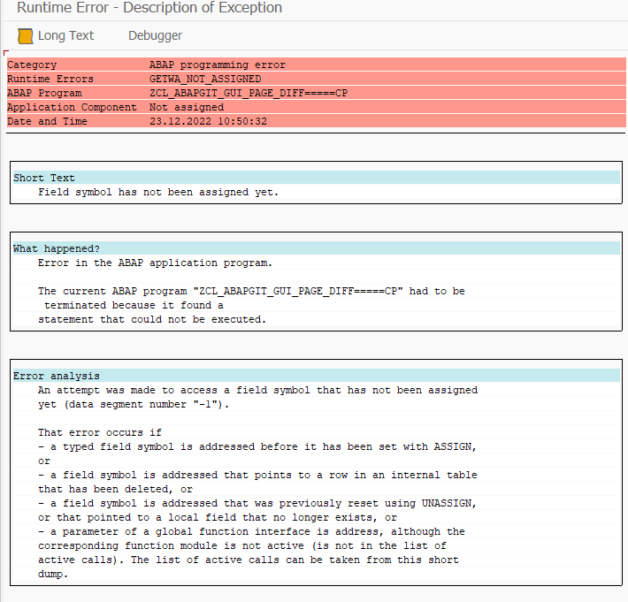 Dump: GETWA_NOT_ASSIGNED - when patching small files · Issue #5955 · abapGit/abapGit · GitHub