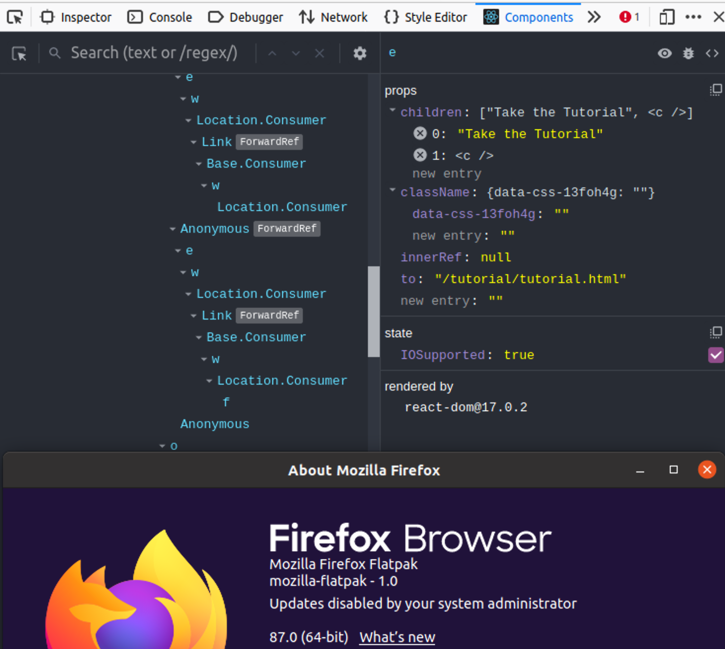 Bug: React Dev tools keys not showing last letter in FF · Issue #20951 · facebook/react · GitHub