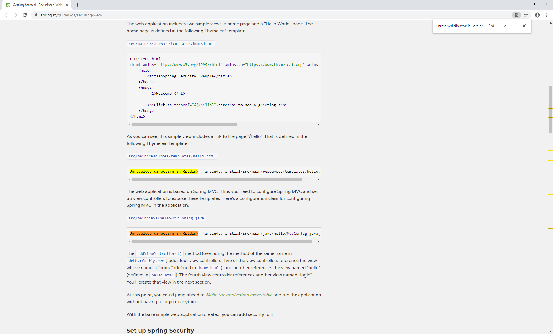 Unresolved directive in · Issue #51 · spring-guides/gs-securing-web · GitHub