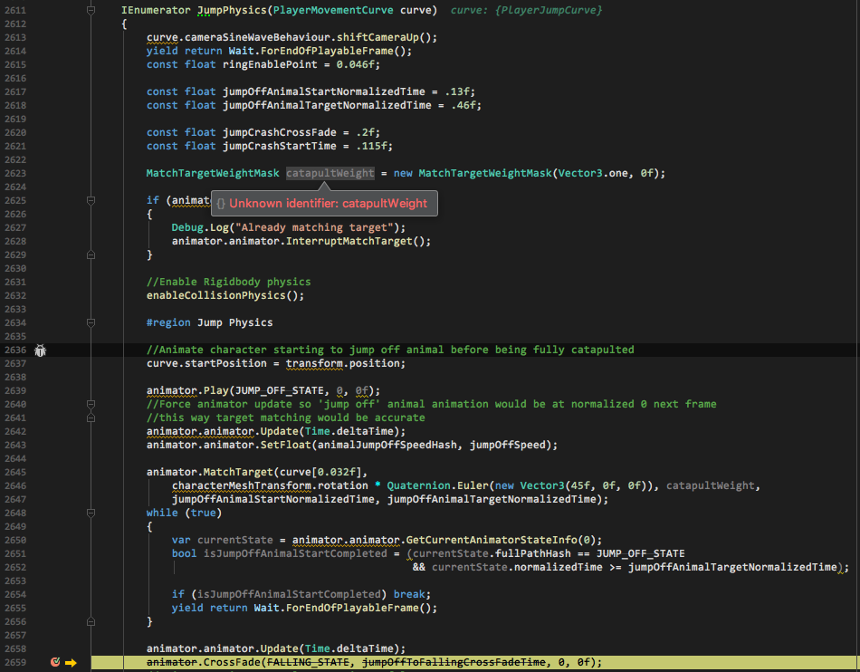 Support variable inspection in coroutines · Issue #255 · JetBrains/resharper-unity · GitHub