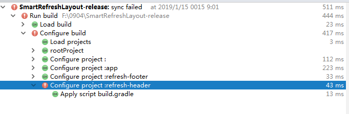 android studio升级到3.2.1后 打开smart项目报错 · Issue #783 · scwang90/SmartRefreshLayout · GitHub