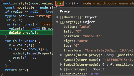 JSX spread doesn't apply style changes (within store) · Issue #728 · solidjs/solid · GitHub