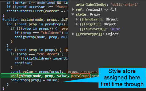JSX spread doesn't apply style changes (within store) · Issue #728 · solidjs/solid · GitHub