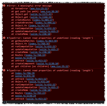 Cannot read properties of undefined (reading 'length') · Issue #272 · solidjs/solid-router · GitHub