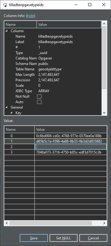 Adding values to arrays in UI not working · Issue #9965 · dbeaver/dbeaver · GitHub