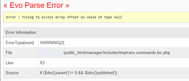 [BUG] 1.4.18 viewing frontend pages with tvs using @INHERIT · Issue #111 · evocms-community ...