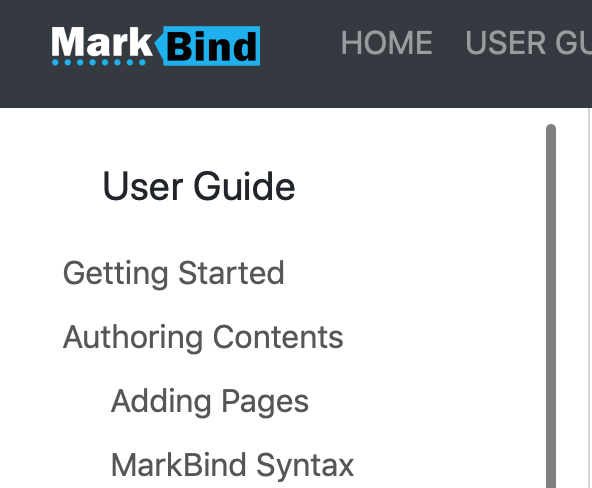 Site nav padding causes title and scrollbar to be wrongly indented · Issue #800 · MarkBind ...