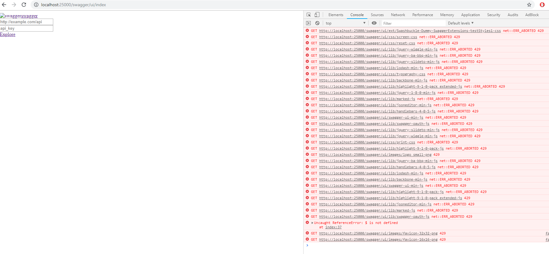 SwaggerUi is not loaded · Issue #1278 · domaindrivendev/Swashbuckle.WebApi · GitHub