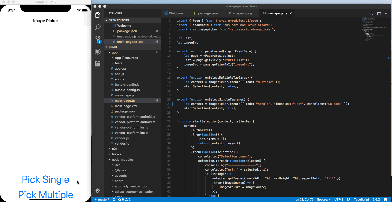 Options.albumsText is not used on back navigation button · Issue #144 · NativeScript ...