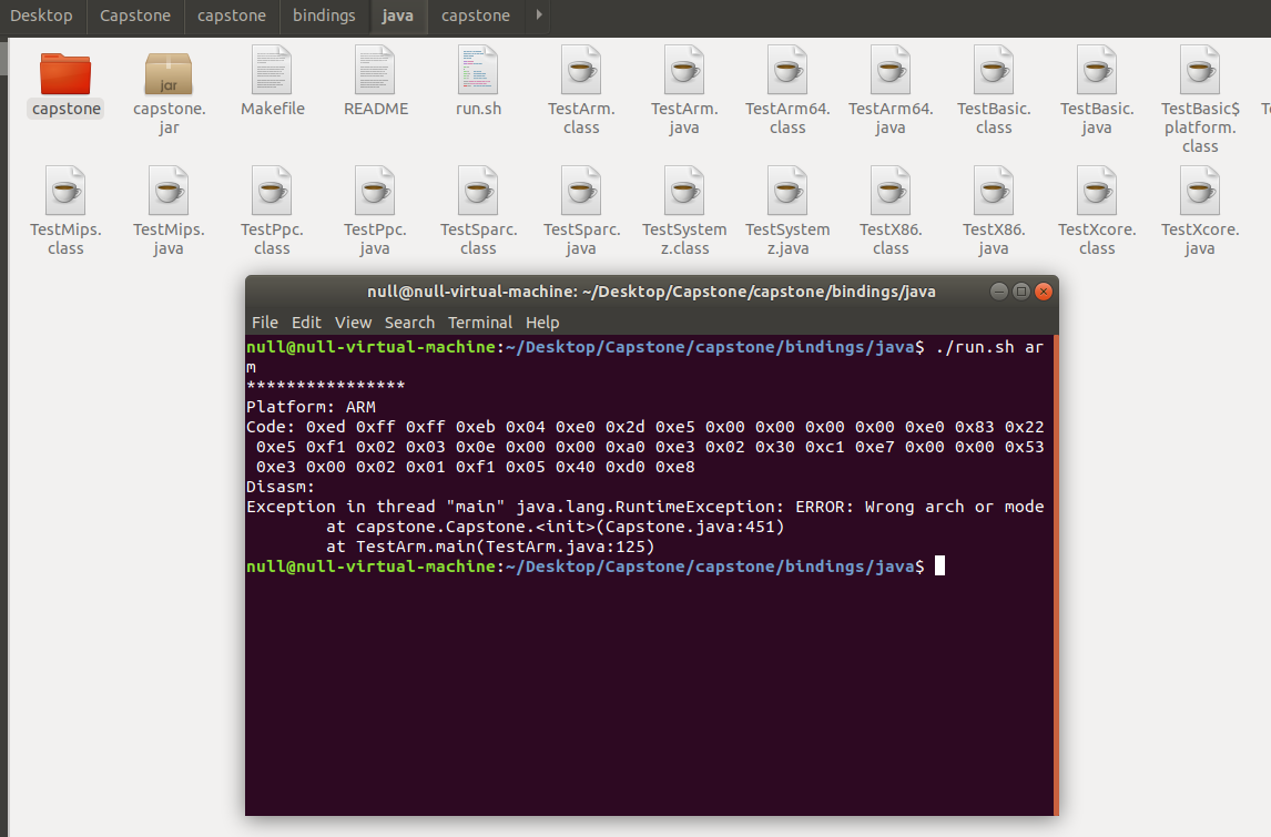 Java binding of Capstone does not work · Issue #1723 · capstone-engine/capstone · GitHub