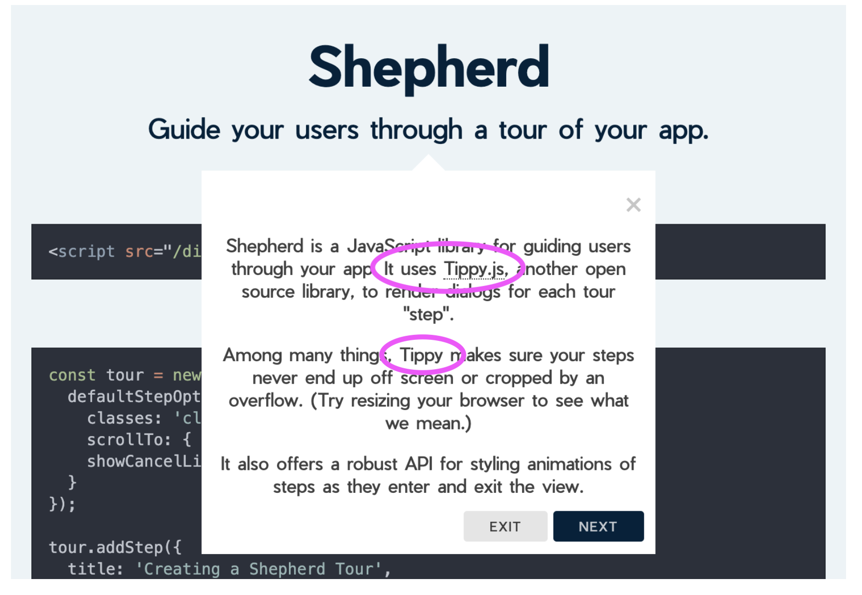 Readme Image Still Refers To Tippy · Issue 1097 · Shepherd Pro