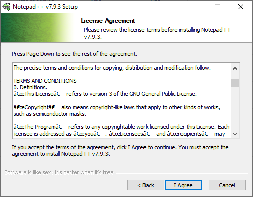 Seems smart quotes in License text transform into strange symbols ...