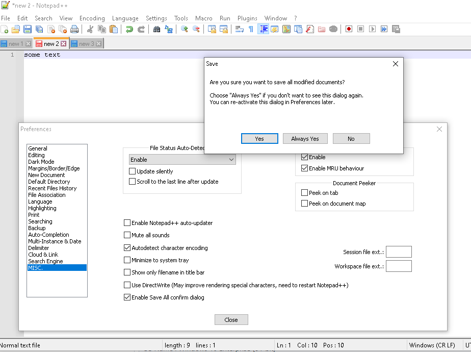 Save-All confirmation not needed when only one modified document ...