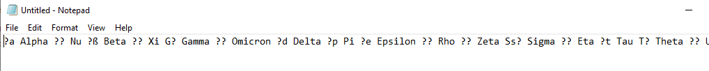 Greek characters conversion from UTF-8 to ANSI improvements · Issue ...