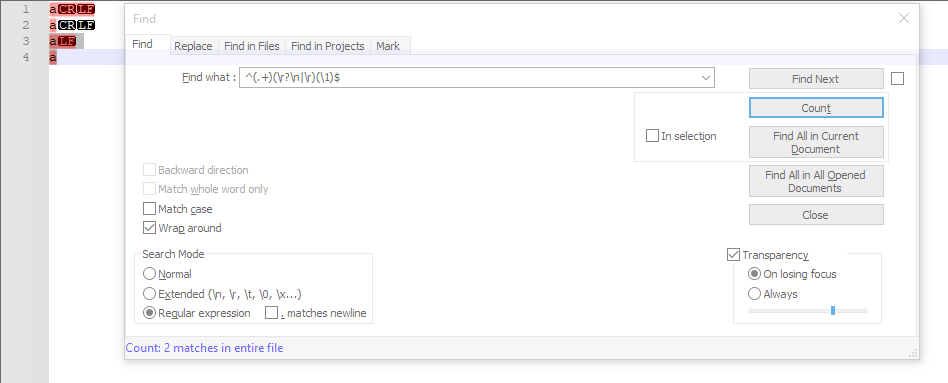 Remove consecutive duplicate lines not working as expected · Issue #13474 · notepad-plus-plus ...