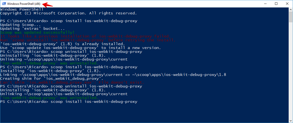 Install ios-webkit-debug-proxy using scoop extras · Issue #678 · ScoopInstaller/Extras · GitHub