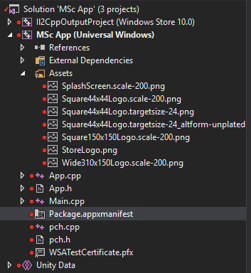vNext: [IL2CPP] deployment failure (DEP0700) "splash screen image cannot be located" · Issue ...