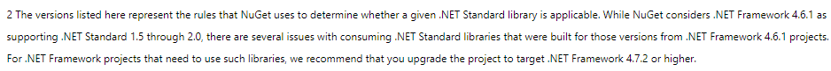 Issue with .NET Standard 2.0 and .NET Framework 4.6.1 for System.Net ...