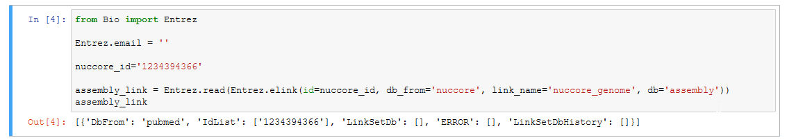 Biopython Elink Returns Results For The Wrong Database · Issue 2322 · Biopython Biopython · Github
