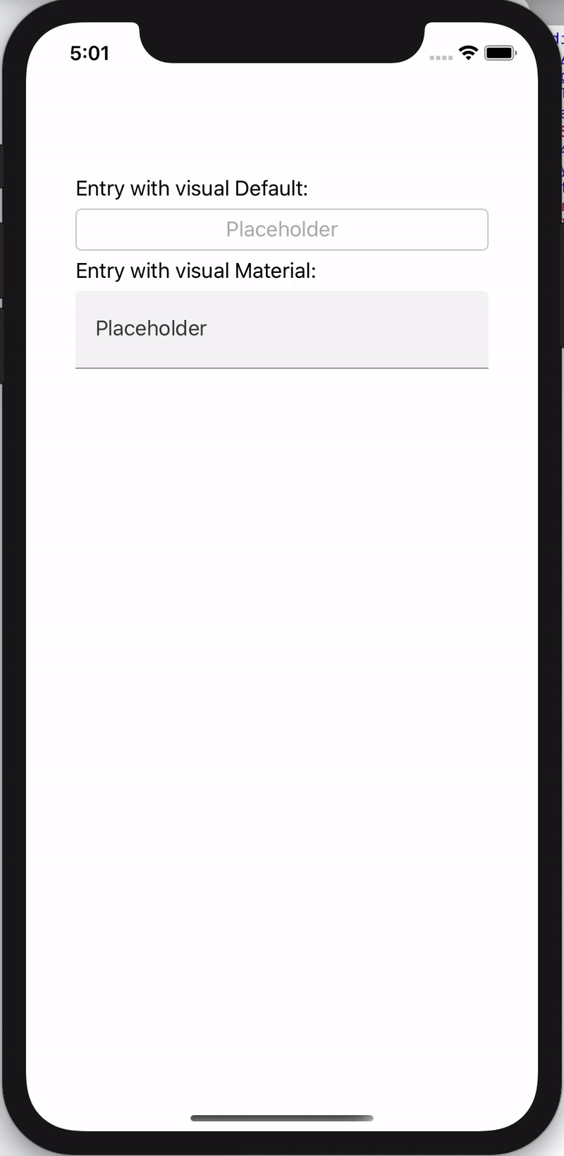 [Bug] [iOS] [Entry] When using a Placeholder together with HorizontalTextAlignment="Center" the ...