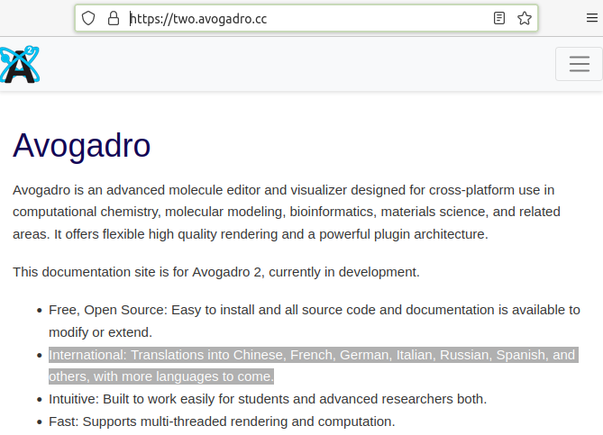 Please add `Hungarian` to https://two.avogadro.cc/ · Issue #843 · OpenChemistry/avogadrolibs ...