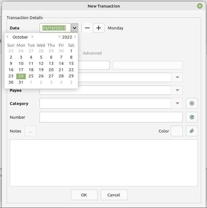 Keyboard control in date widget · Issue #5216 · moneymanagerex/moneymanagerex · GitHub
