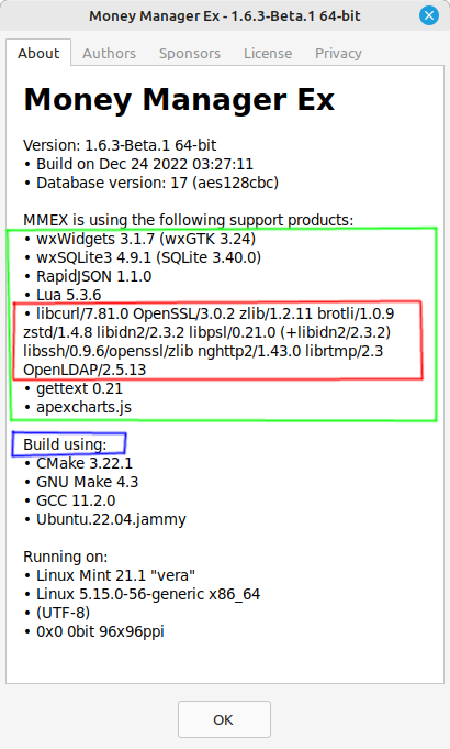 About dialog info · Issue #5459 · moneymanagerex/moneymanagerex · GitHub