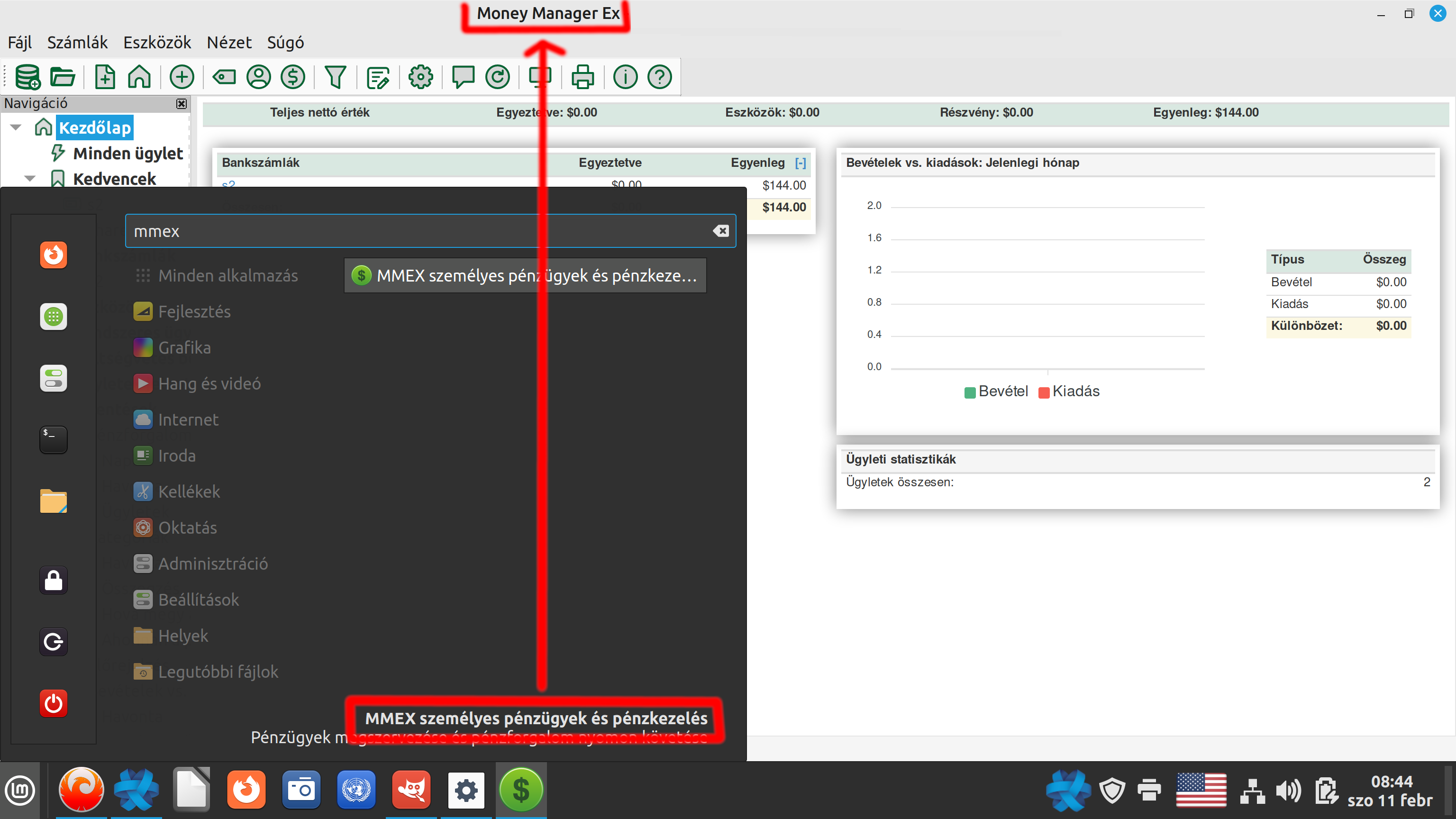 Show the localized program name of `MMEX` in the titlebar as shown in the operating system menu ...