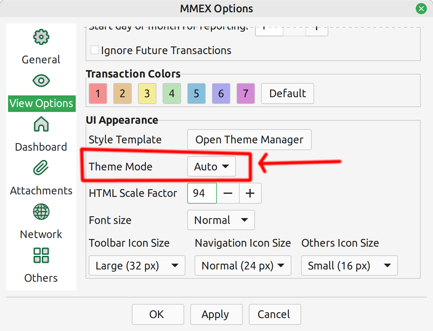 1. Implement `Theme Mode` = `Auto` to select `Light`/`Dark` theme from ...