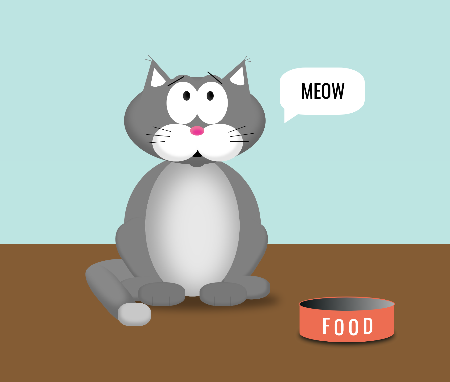 GitHub - bobbykorec/CSS-hungry-cat: Animated cartoon cat made with pure CSS.