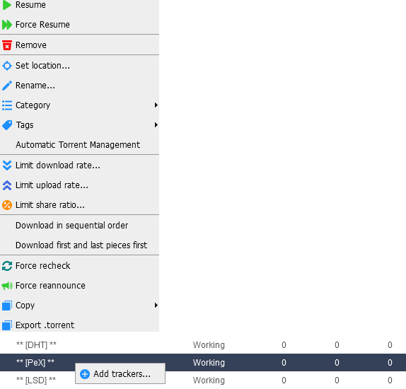 Ability to disable DHT/PeX/LSD via WebUI · Issue #18700 · qbittorrent/qBittorrent · GitHub