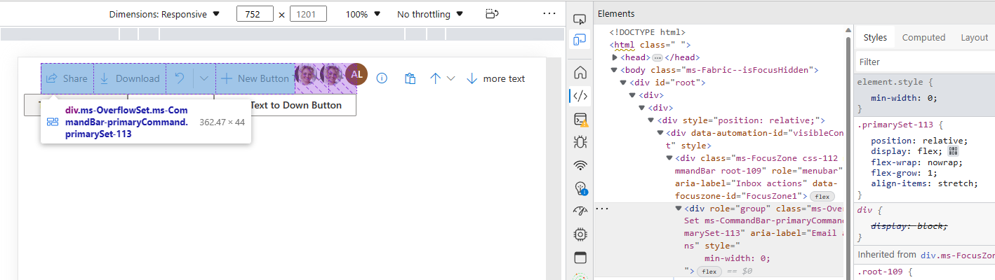[Bug]: Command bar render issue when some items have dynamic content · Issue #26947 · microsoft ...