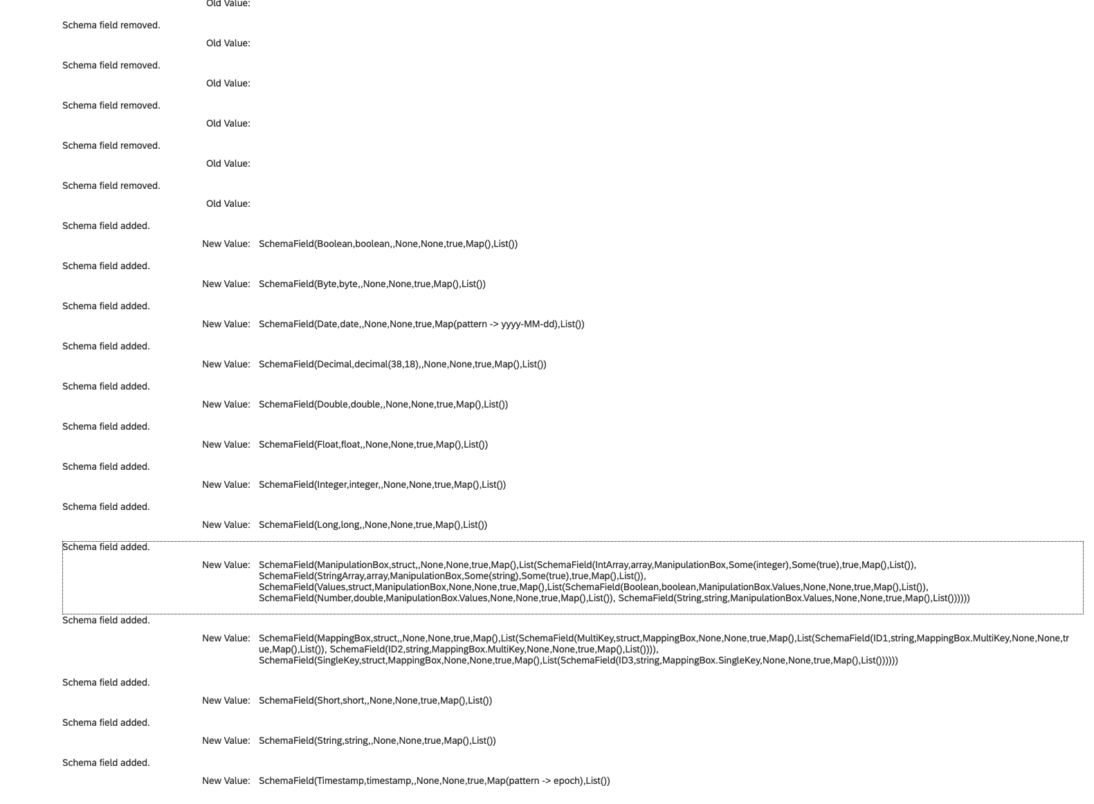 Audit trail for removing conformance rules is missing the removed value · Issue #746 · AbsaOSS ...