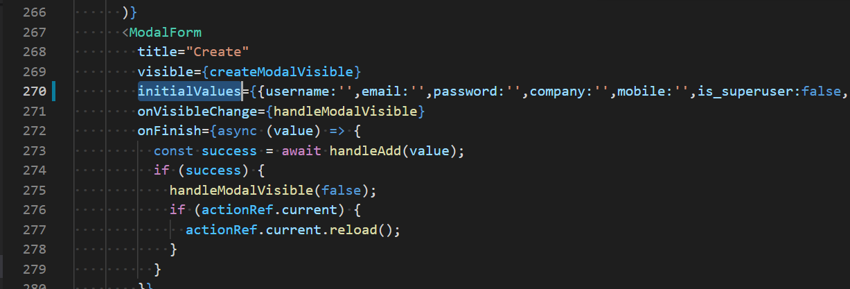 ModalForm 字段数据如何清空？ · Issue #7943 · ant-design/ant-design-pro · GitHub