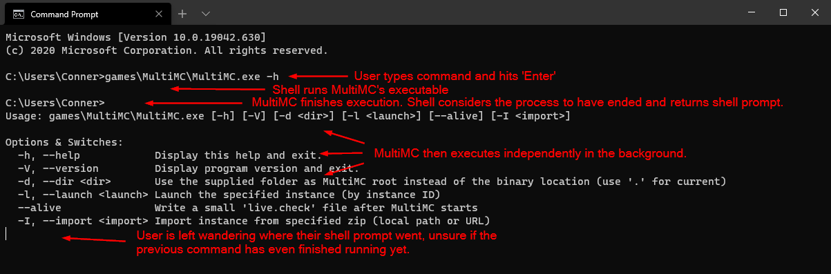 MultiMC does not utilize standard command line behavior · Issue #3441 · MultiMC/Launcher · GitHub