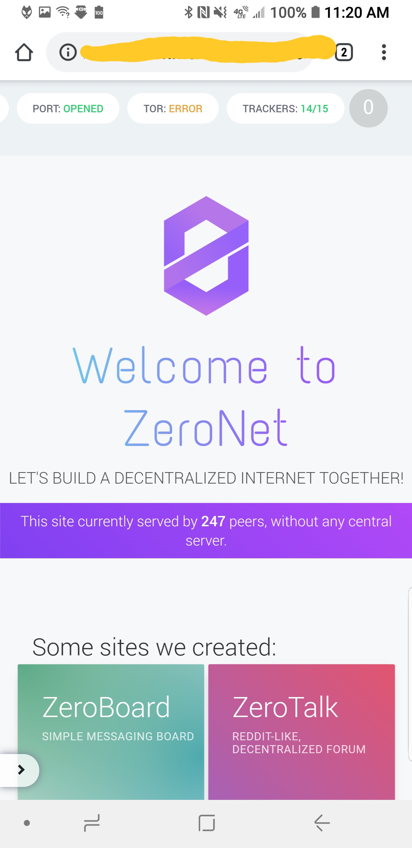 [Bug] Login button is hidden on HelloZero on Android · Issue #1593 · HelloZeroNet/ZeroNet · GitHub