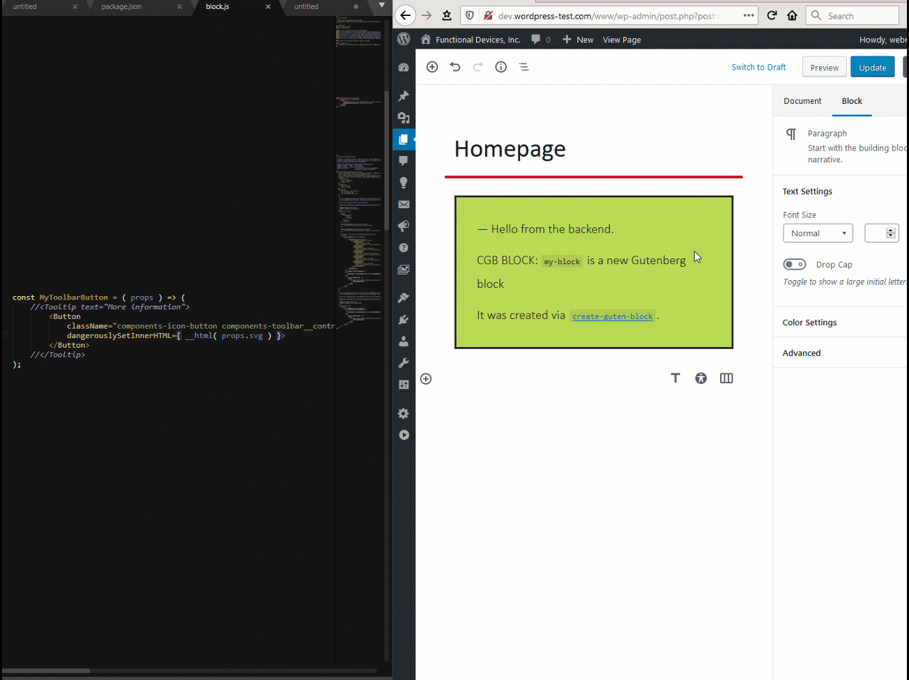 Tooltip Breaks If Child Button Uses dangerouslySetInnerHTML · Issue #18411 · WordPress/gutenberg ...